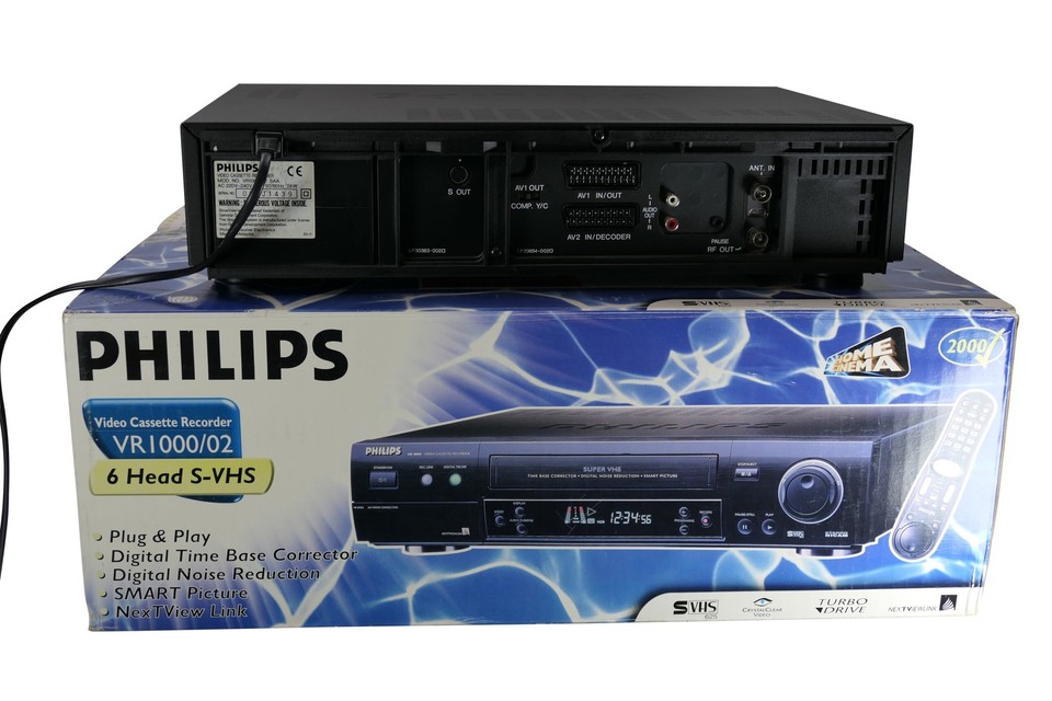 Philips VR1000/02 | Super VHS Recorder | Time Base Corrector (TBC / DNR ...