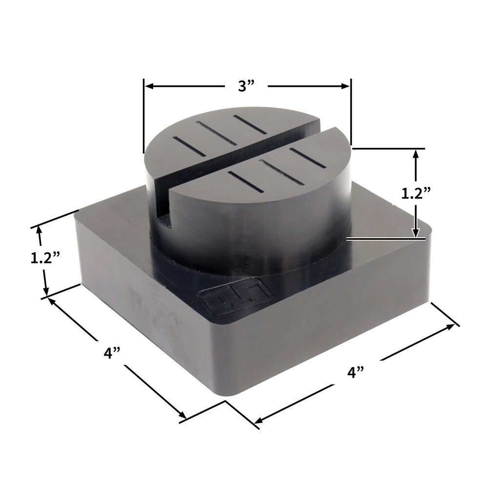 Quickjack Round Urethane Pinch Weld Blocks - 5300011 | 4 Piece Set ...