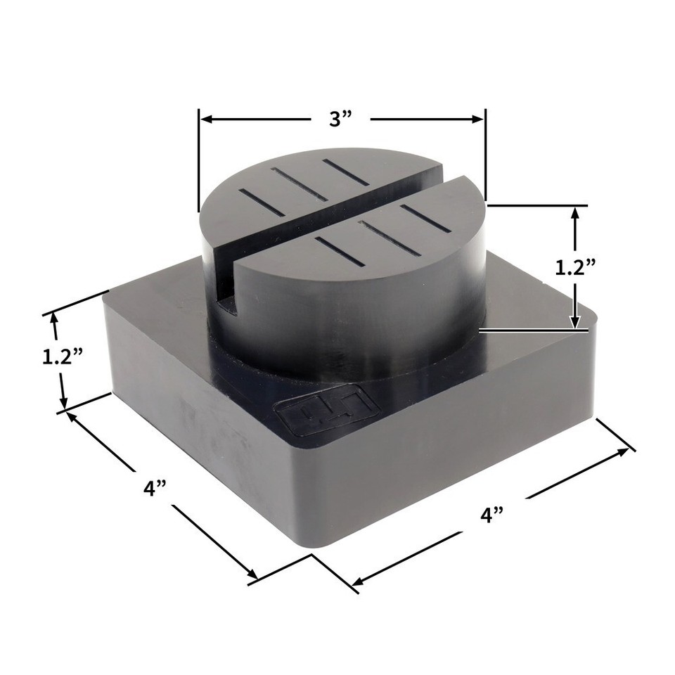 Quickjack Round Urethane Pinch Weld Blocks - 5300011 | 4 Piece Set ...