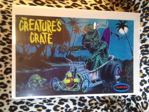 Aurora Creature's Crate monster in a hot rod color print Very Cool Florida Swamp | eBay