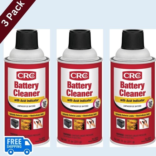 CRC 05023 Battery Cleaner with Acid Indicator - 11 Oz. 3-Pack | eBay