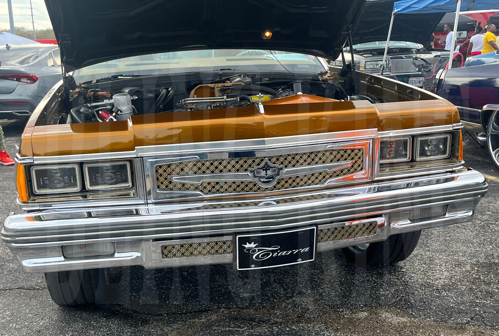 1977-1978 Chevy Caprice Impala Chrome Gold Mesh Grill Triple Weave ...