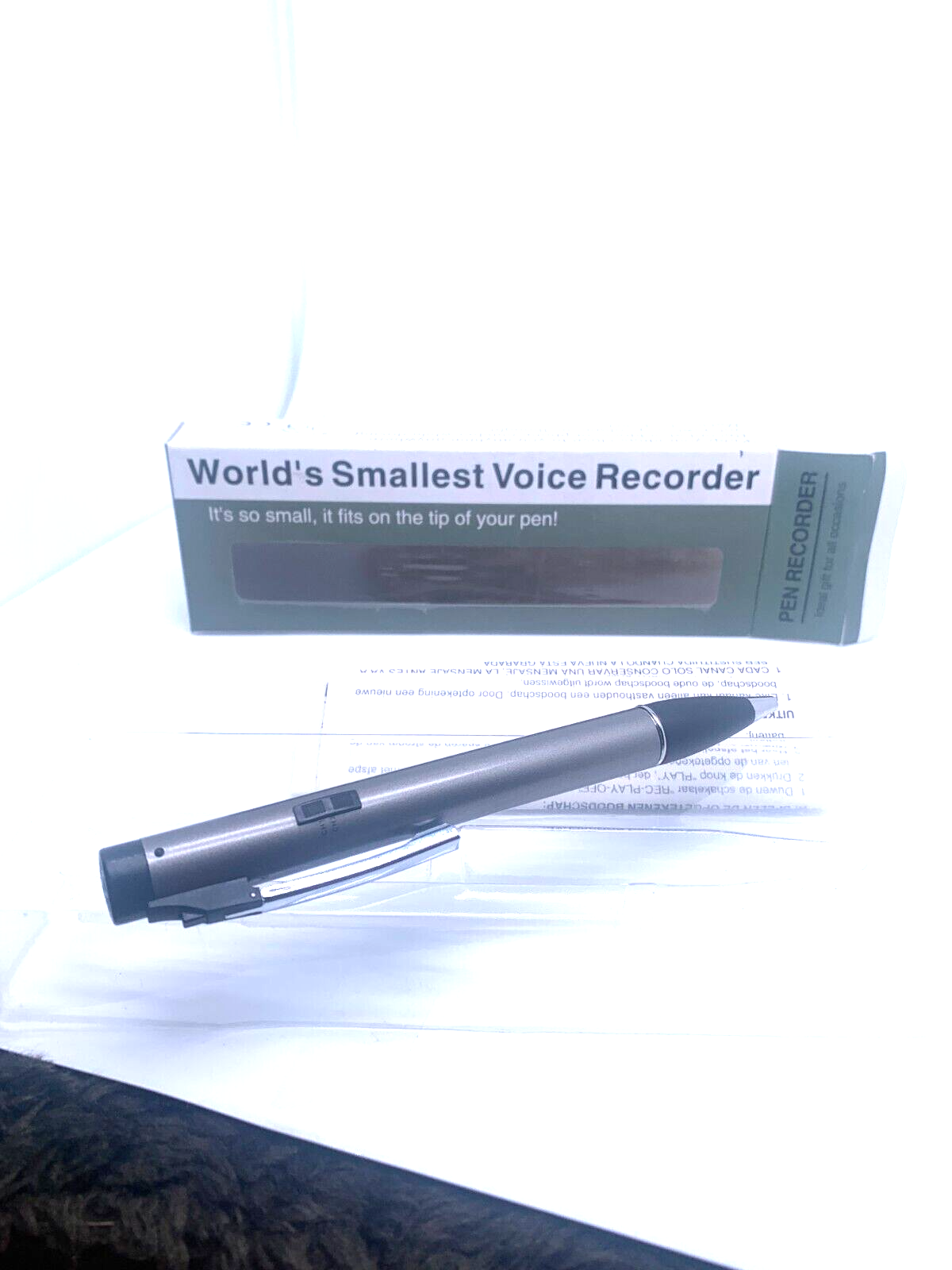 Stylo enregistreur espion / world 's smallest voice recorder | eBay