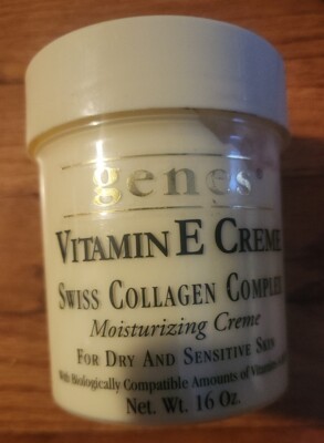 Genes Vitamin E Creme Swiss Collagen Complex Moisturizing Creme 16 Oz ...