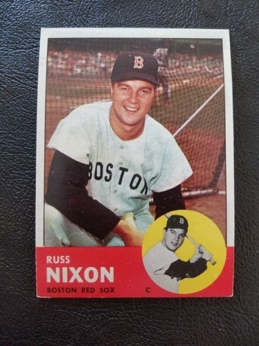 RUSS NIXON 1963 TOPPS BASEBALL CARD #168 BOSTON RED SOX | eBay