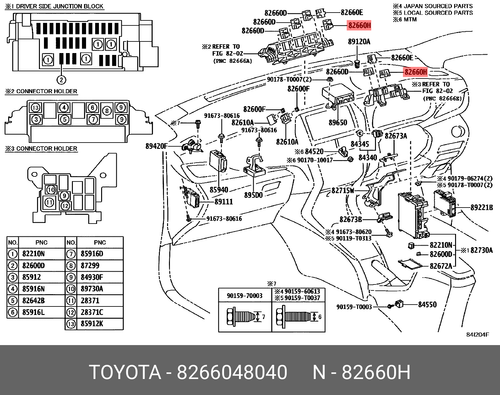 Genuine OE block assy, relay, 8266048040 for TOYOTA 82660-48040 | eBay.de