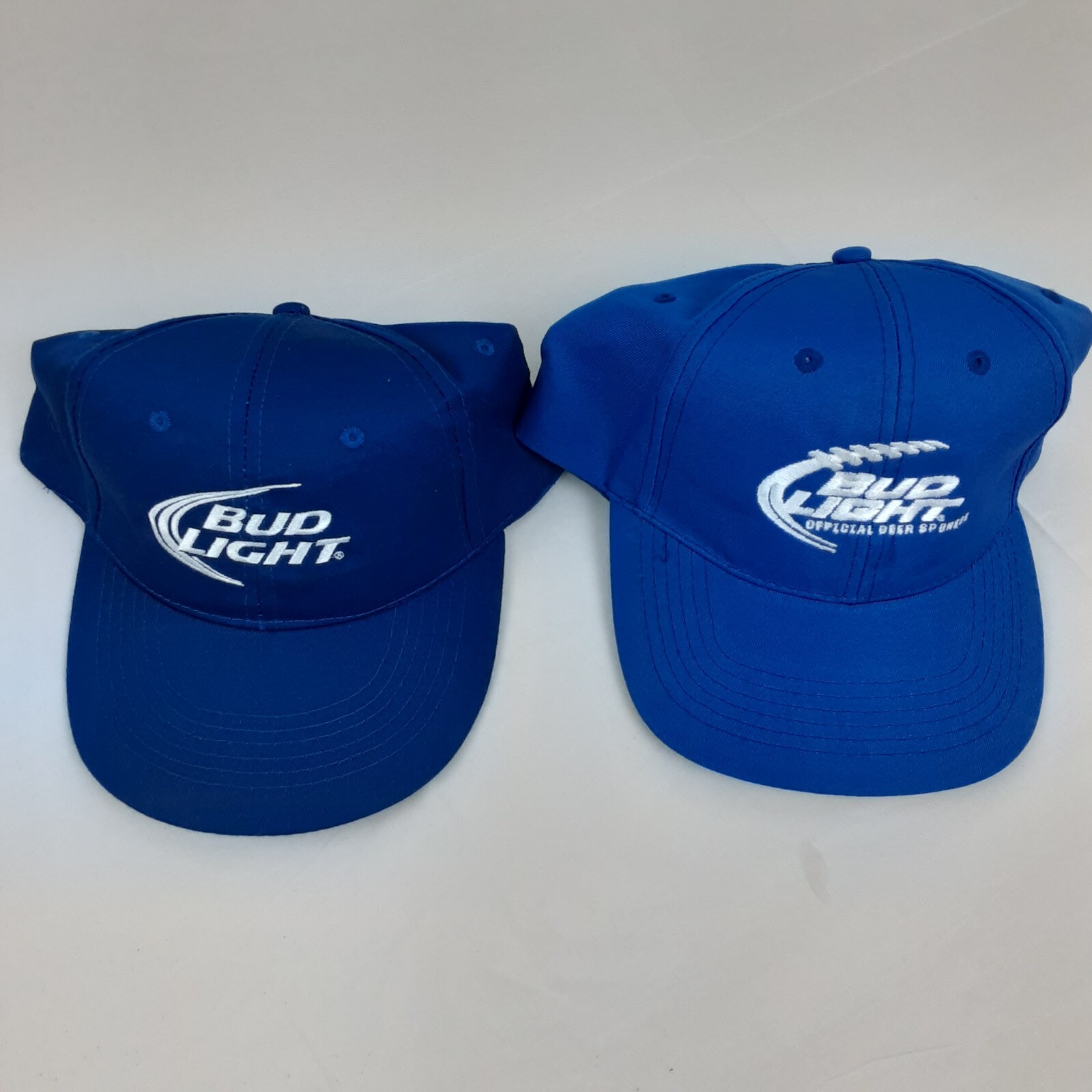 Budweiser Hat Bud Light Cap Football Adjustable Blue … - Gem