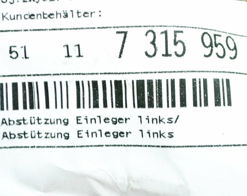 NEW BMW X5 F15 FRONT SUPPORT LEFT INSERT 51117315959 7315959 OEM | eBay