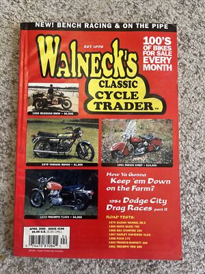 Vintage Walnecks Classic Cycle Trader Magazine April 2000 | eBay