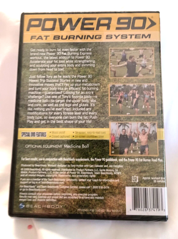 NEW SEALED BEACHBODY POWER 90 FAT BURNING SYSTEM WORKOUT DVD | eBay