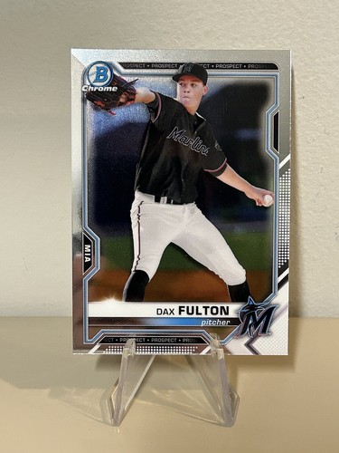 2022 MLB Bowman Chrome Prospect Dax Fulton #BCP-32 Miami Marlins | eBay