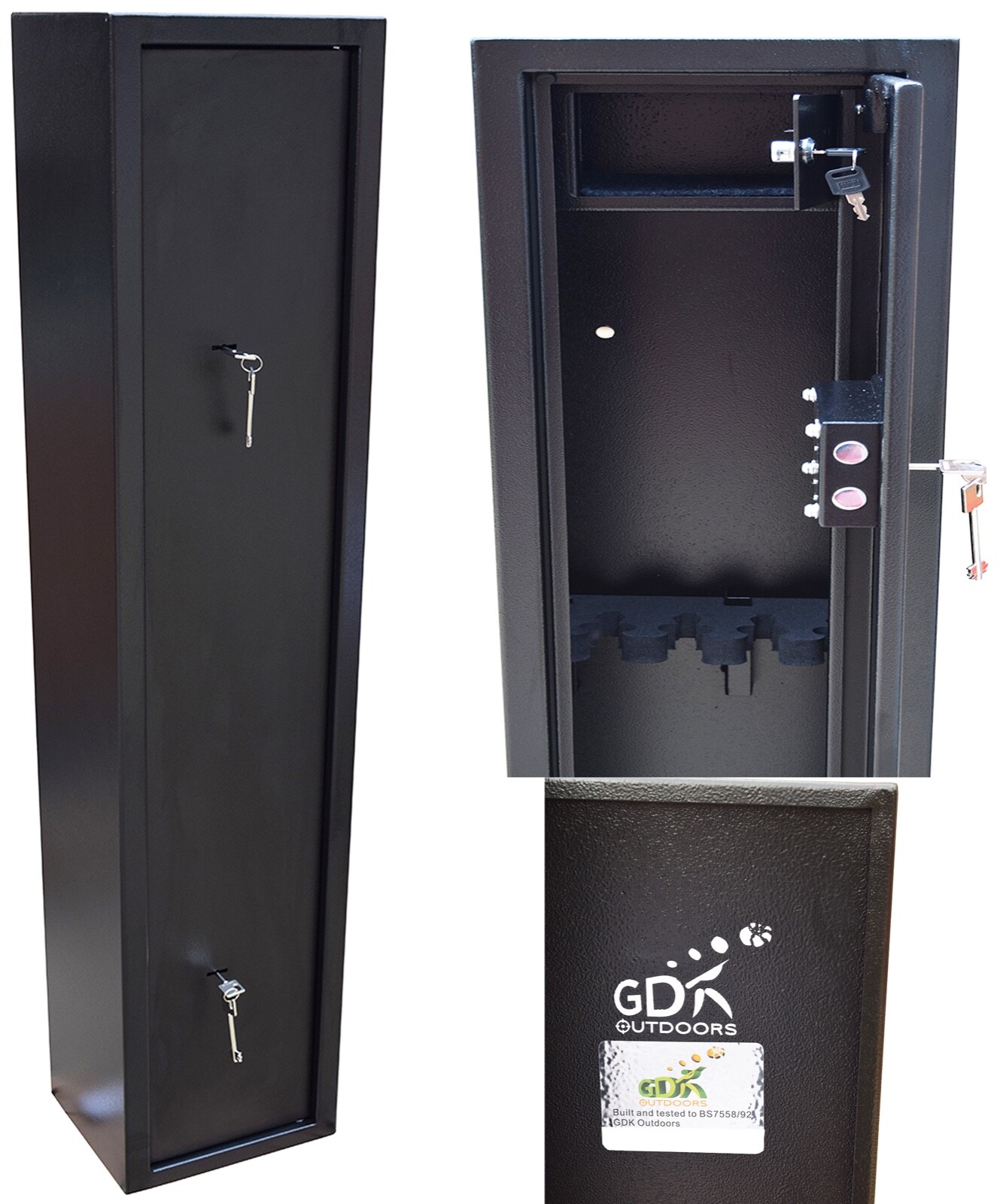 NEW, 2,3,5,6 KEY LOCKING, GUN CABINET, SHOTGUN/RIFLE GUN CABINETS,GUN ...