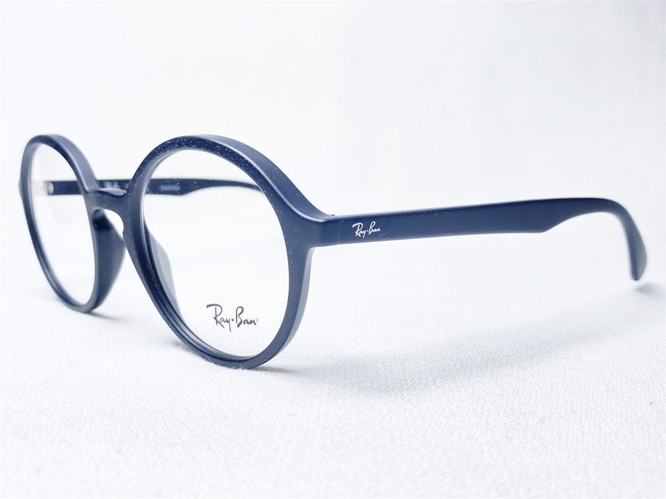 NEW Ray Ban RB7075 5364 Unisex Rubber Black Rubberized Eyeglasses ...