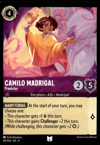 2024 Disney Lorcana - Ursula's Return Camilo Madrigal - Prankster ...