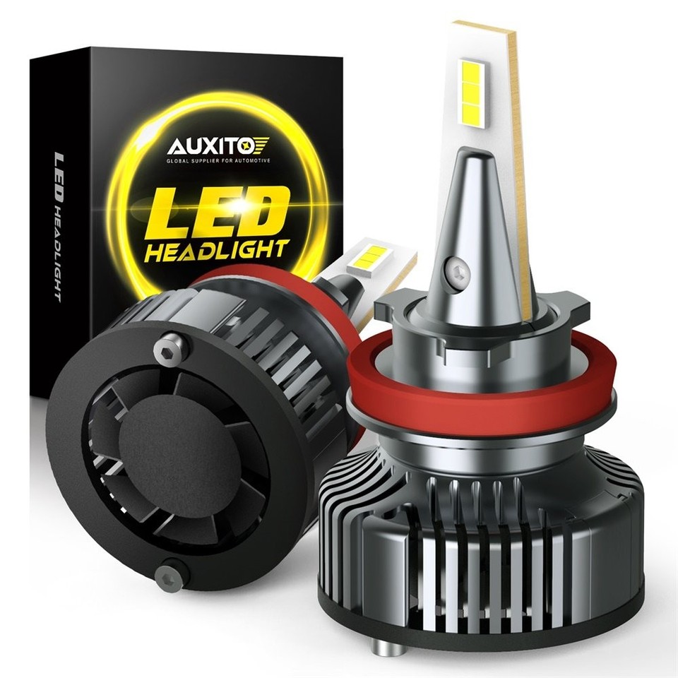 AUXITO H11 H9 LED Headlight Bright Super Bulbs HIGH/LOW Beam 6500K ...