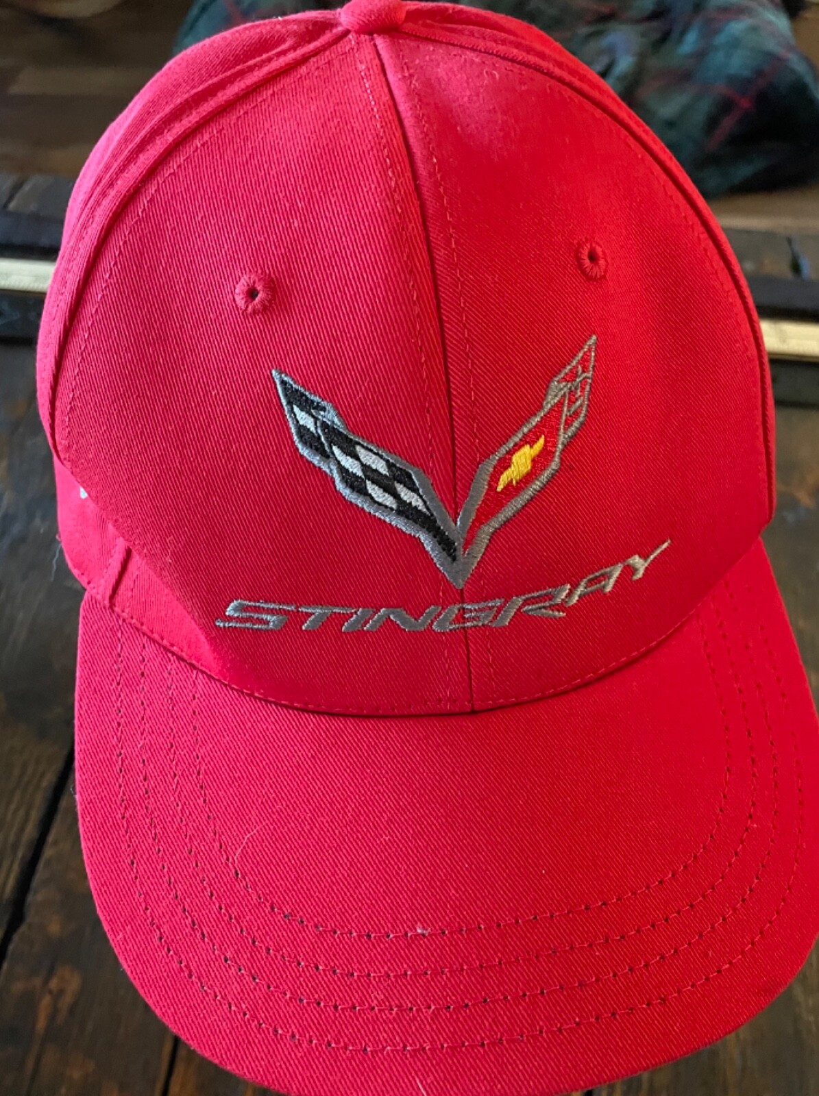 Rare UNIONWARE Corvette Stingray Baseball Hat Cap Red… - Gem