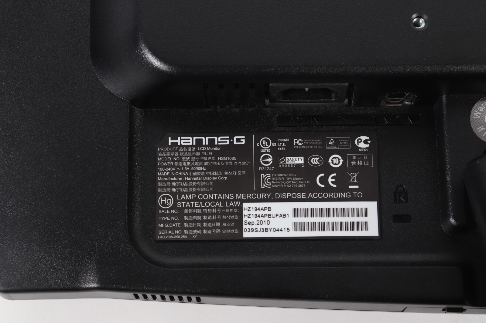 Hanns.G HZ194APB LCD Monitor for sale online | eBay