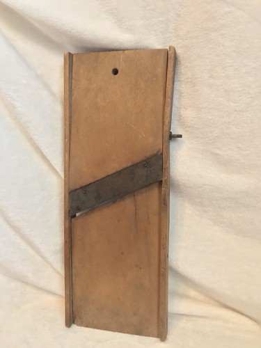 1920’s LARGE Vintage Cabbage Slaw Wood Slicer Mandolin, 16” Tall ...