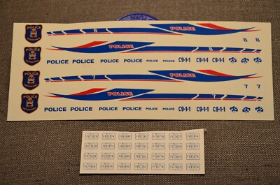 1/24, 1/25 Police Car decals (Bill Bozo - Thetford Mines, Canada) | eBay