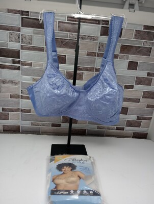 Playtex 40B Womens 18-Hour Ultimate Lift Support Wireless Bra 4745 Open ...