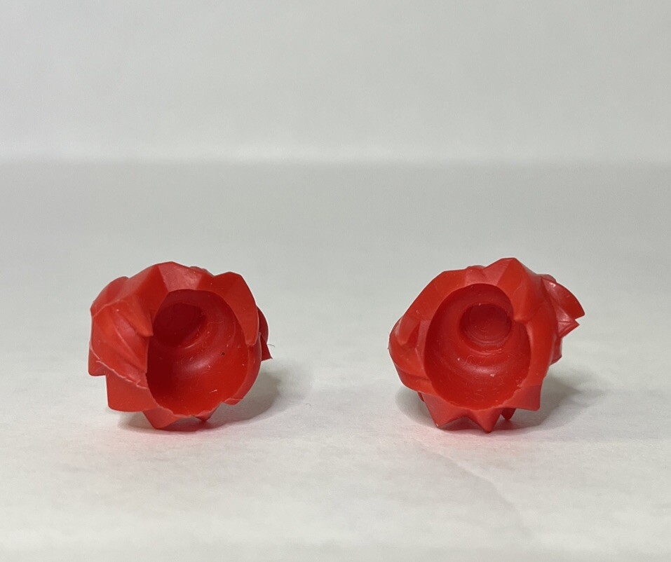 NEW 2 Lego Minifigure Exo-Force Ha-Ya-To Red Angular Swept Back Hair ...