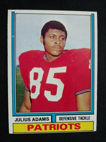 1974 Topps Football Card # 171 Julius Adams - New England Patriots | eBay