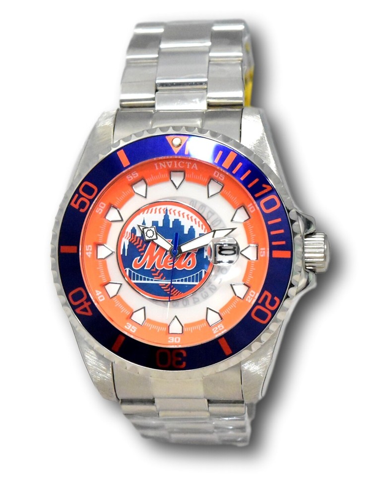 Invicta MLB New York Mets Men's 47mm Limited Stainless Quartz Watch ...
