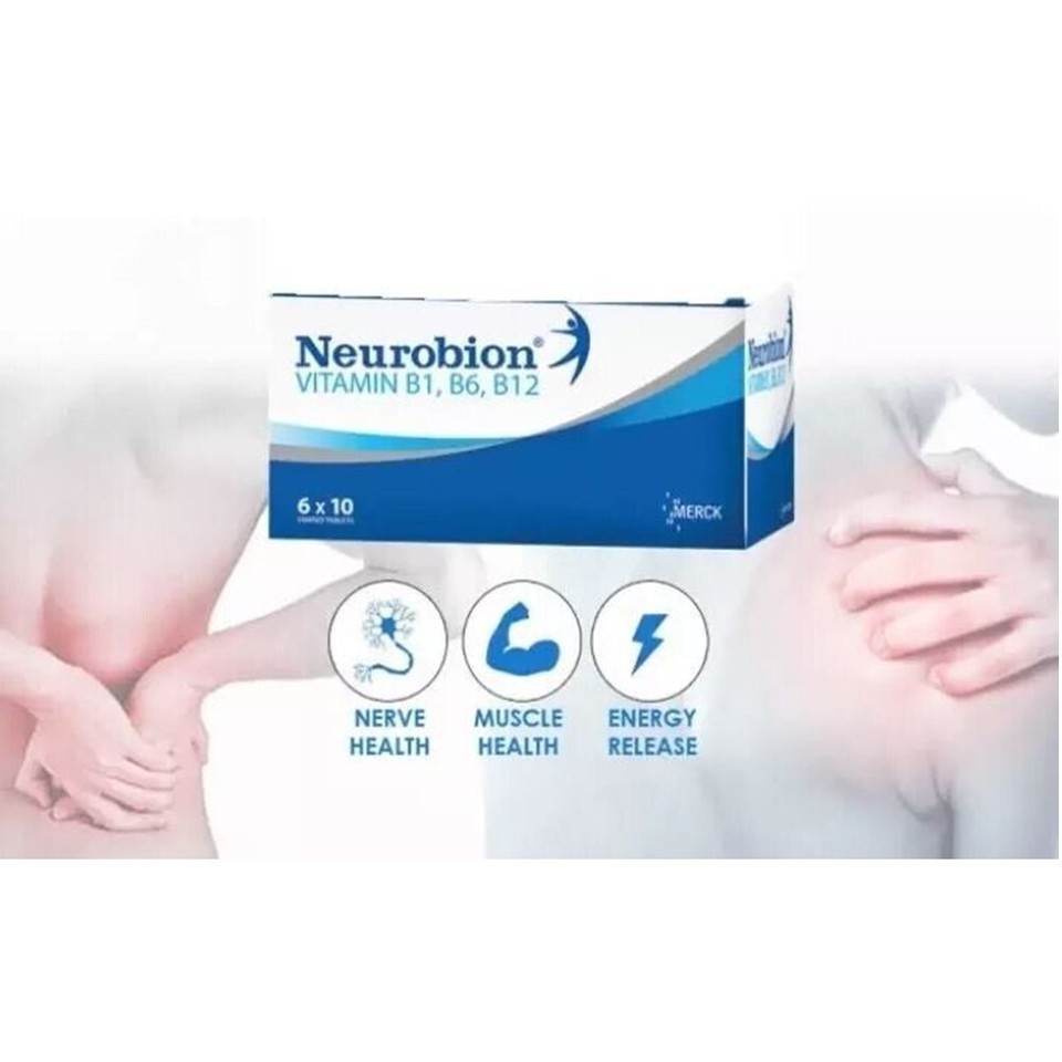 4 Box x 60's Neurobion Vitamin B1, B6, B12 for Nerve Relief Numbness ...