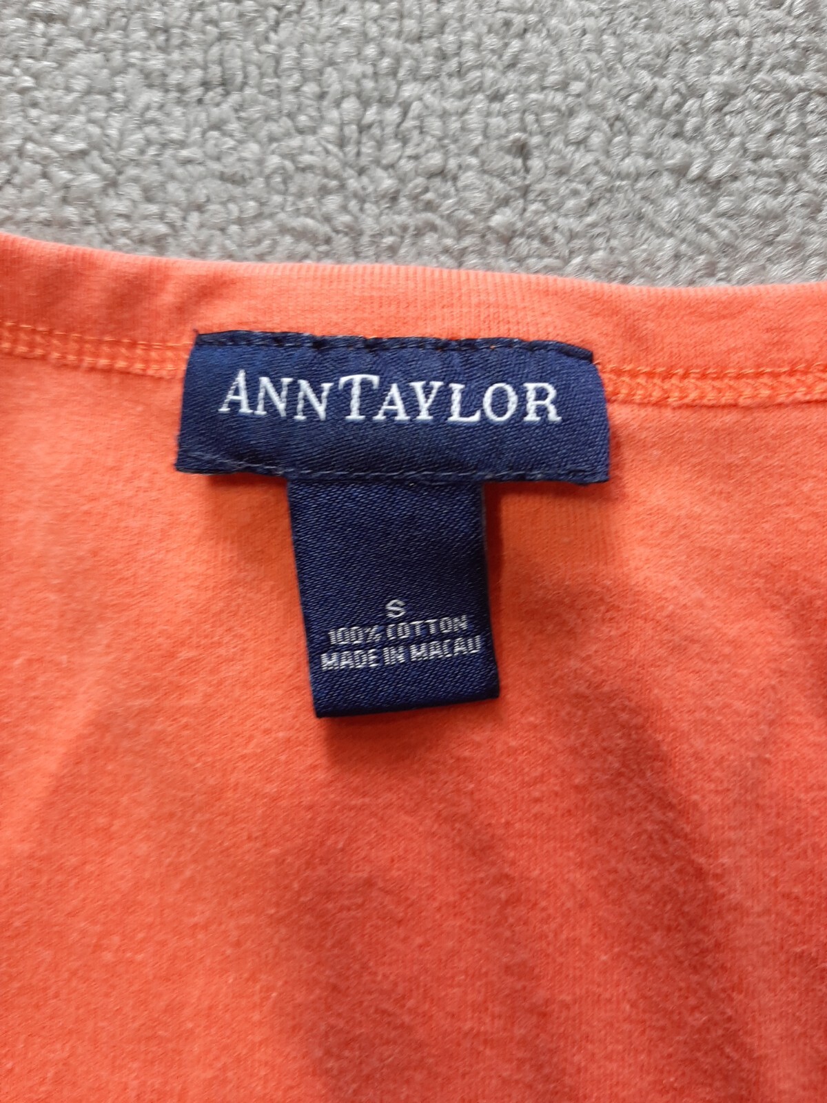 Ann Taylor Loft Womens Smal Tank Top Sleeveless Shirt Orange Cotton Ebay