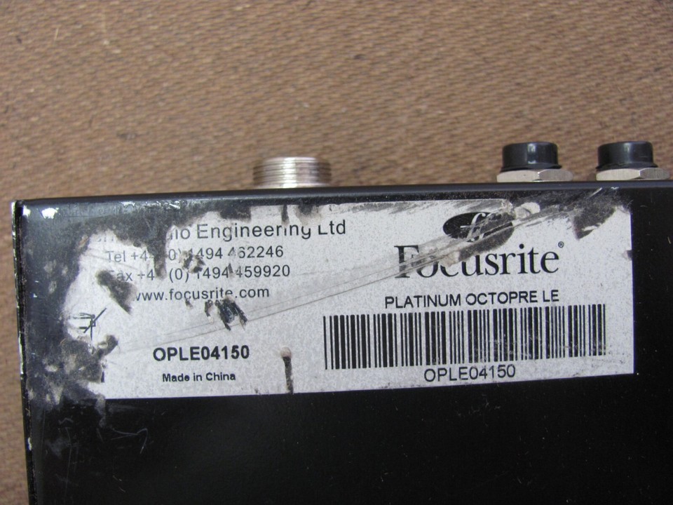 Focusrite Platinum OctoPre LE 8-Channel Microphone Preamplifier ...