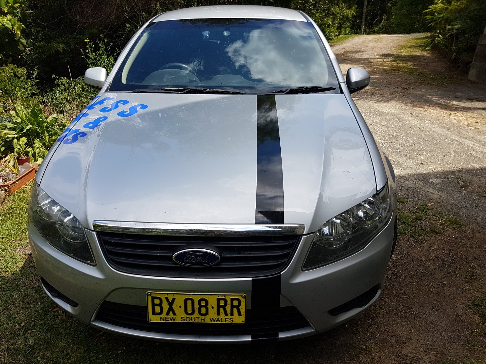 Speed stripe decal 2 metres long and 110 mm wide vinyl GT Ford xr6 xt ...