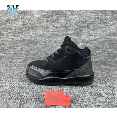 Nike Air Jordan 3 Retro III Black Cat TD Toddler Shoes DM0968-001 | eBay