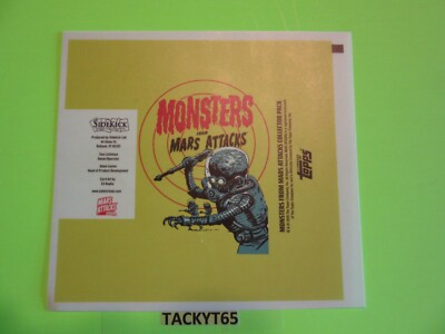 Mars Attacks: Uprising Mars Monsters From Mars Pack Flat Wrapper (No ...