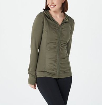 zuda - Z-Sol Hooded Zip Jacket - Olive Green - XS | eBay