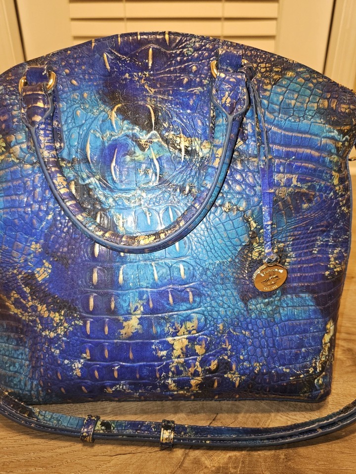 Brahmin Large Duxbury Satchel Vista Blue Ombre Melbourne | eBay