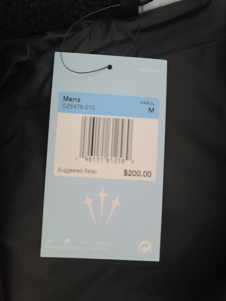 NEW Men's Size M Nike x NOCTA Drake Puffer Vest Duck Down Fill Black ...