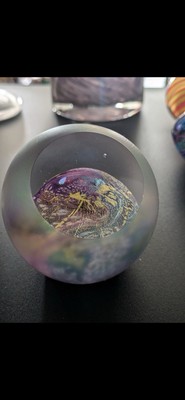 Glass Eye Studio Celestial/Planet series paperweight. Sun, Moon, Venus ...