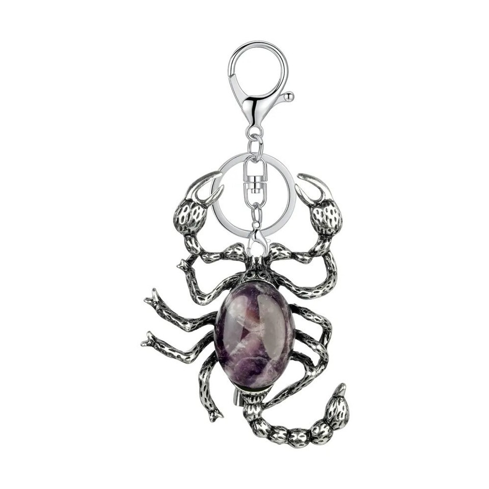 Fashion Jewelry Animal Scorpion Crystal for Women Girl Men Keychain ...