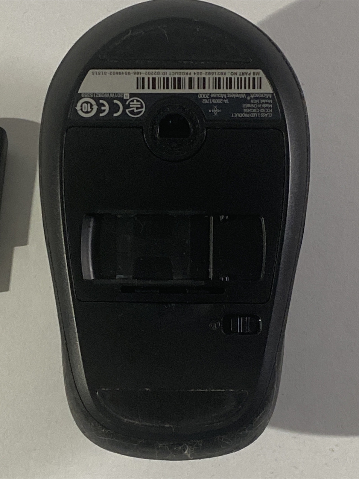 Microsoft Wireless Mouse 2000 Model 1416 With Dongle Receiver for sale ...