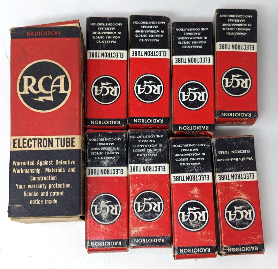 Vintage RCA Audio Radio Amplifier Rectifier Electron Vacuum Tubes 21 ...
