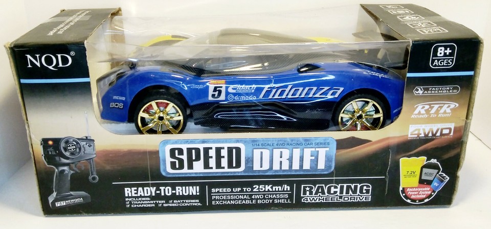 NQD Remote Control Speed Drift Racing 4WD High Speed Deluxe Track Racer ...