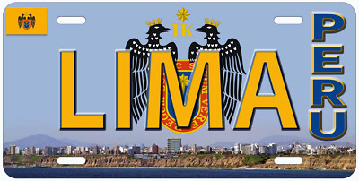Lima City T04 Peru Novelty Car License Plate | eBay