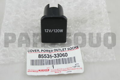 8553533060 Genuine Toyota COVER, POWER OUTLET SOCKET, CENTER 85535 ...