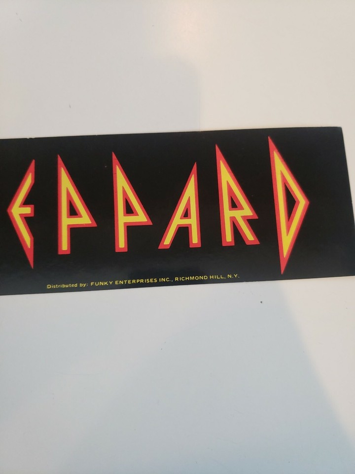 Def Leppard Bumper Sticker NOS 1983 | eBay