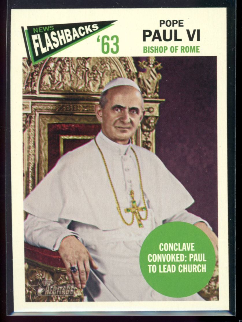 2012 Topps Heritage News Flashbacks Pope Paul VI #NF-PP | eBay