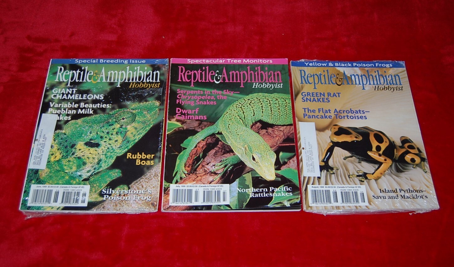 Scarce Lot of Three (3) Back Issues of Reptile Hobbyist Magazine Vol. 4 (Lot#13) | eBay