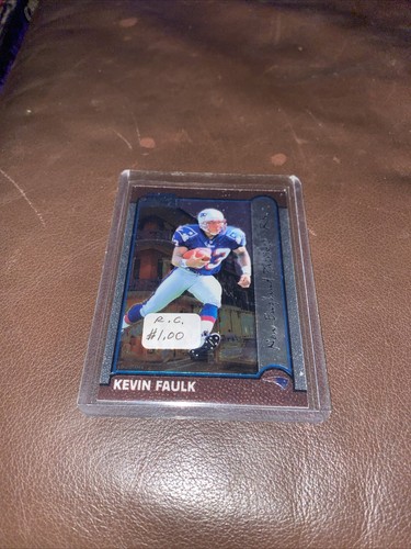 1999 Bowman Chrome Rookie Card Refractor #167 Kevin Faulk New England ...