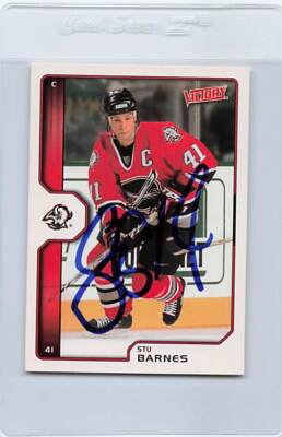 2002/03 Victory #25 Stu Barnes Sabres Signed Auto *H1685 | eBay