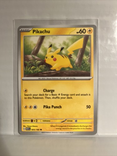 Pikachu 151 Scarlet & Violet 025/165 Common Pokemon | eBay