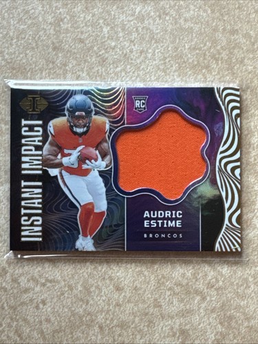 2024 Panini Illusions Audric Estime Rookie Patch Instant Impact Broncos ...